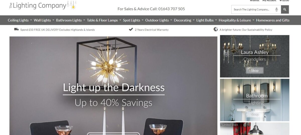 Best 50 Lighting Companies in UK | Zanfi Lighting