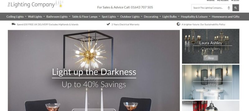Best 50 Lighting Companies in UK | Zanfi Lighting